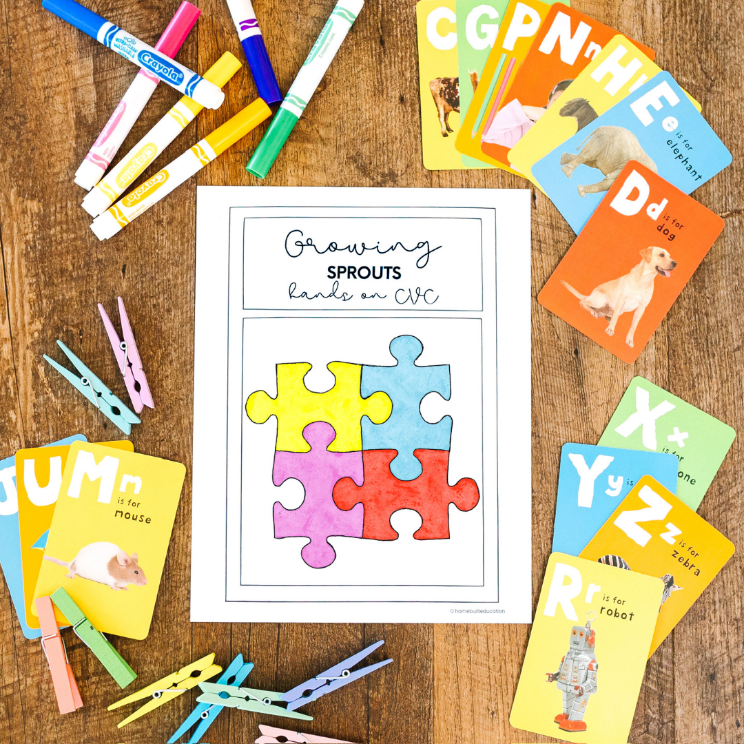 Hands-On Alphabet, Letters, and CVC – With Love, From Homebuilt