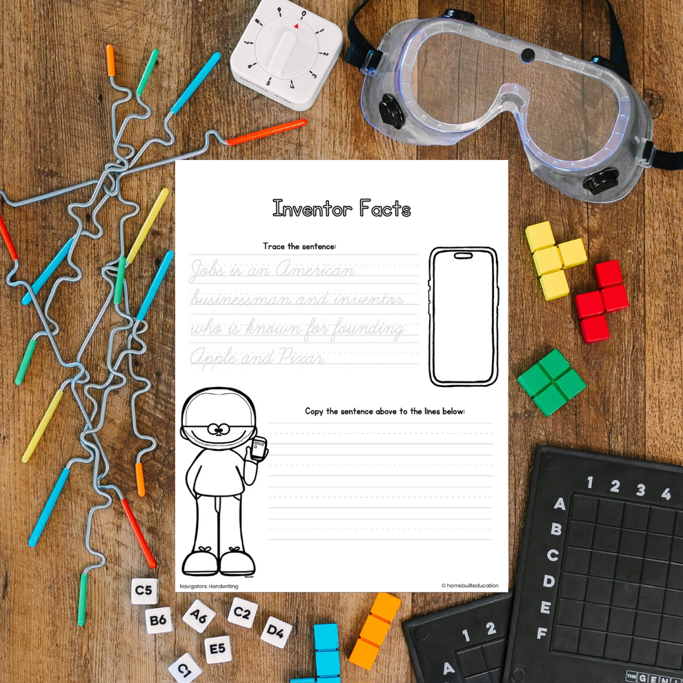 Navigators Cursive Practice Bundle: Scientists and Inventors (Ages 9-1 ...