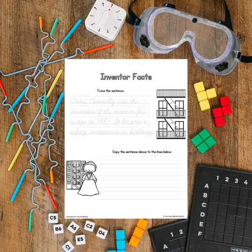 Navigators Cursive Practice Bundle: Scientists and Inventors (Ages 9-1 ...