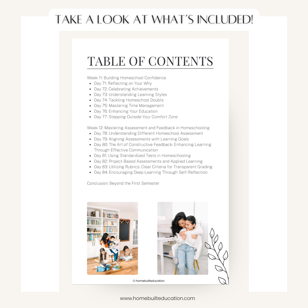 First Semester Foundations: A Homeschooling Family's Daily Guide – With ...
