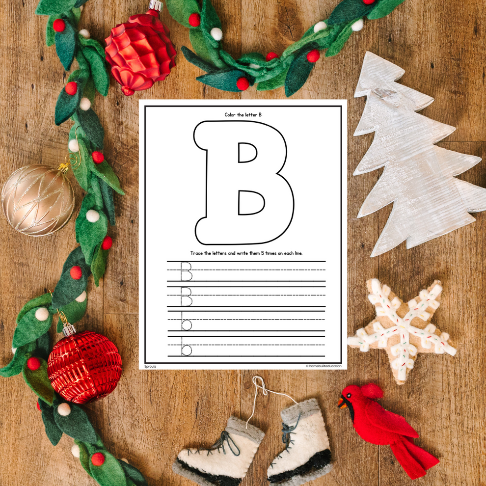 Sprouts ABC’s of Christmas (Ages 3-5) – With Love, From Homebuilt